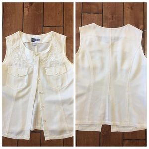 Together | Tops | Womens Sleeveless Cream Color Blouse | Poshmark